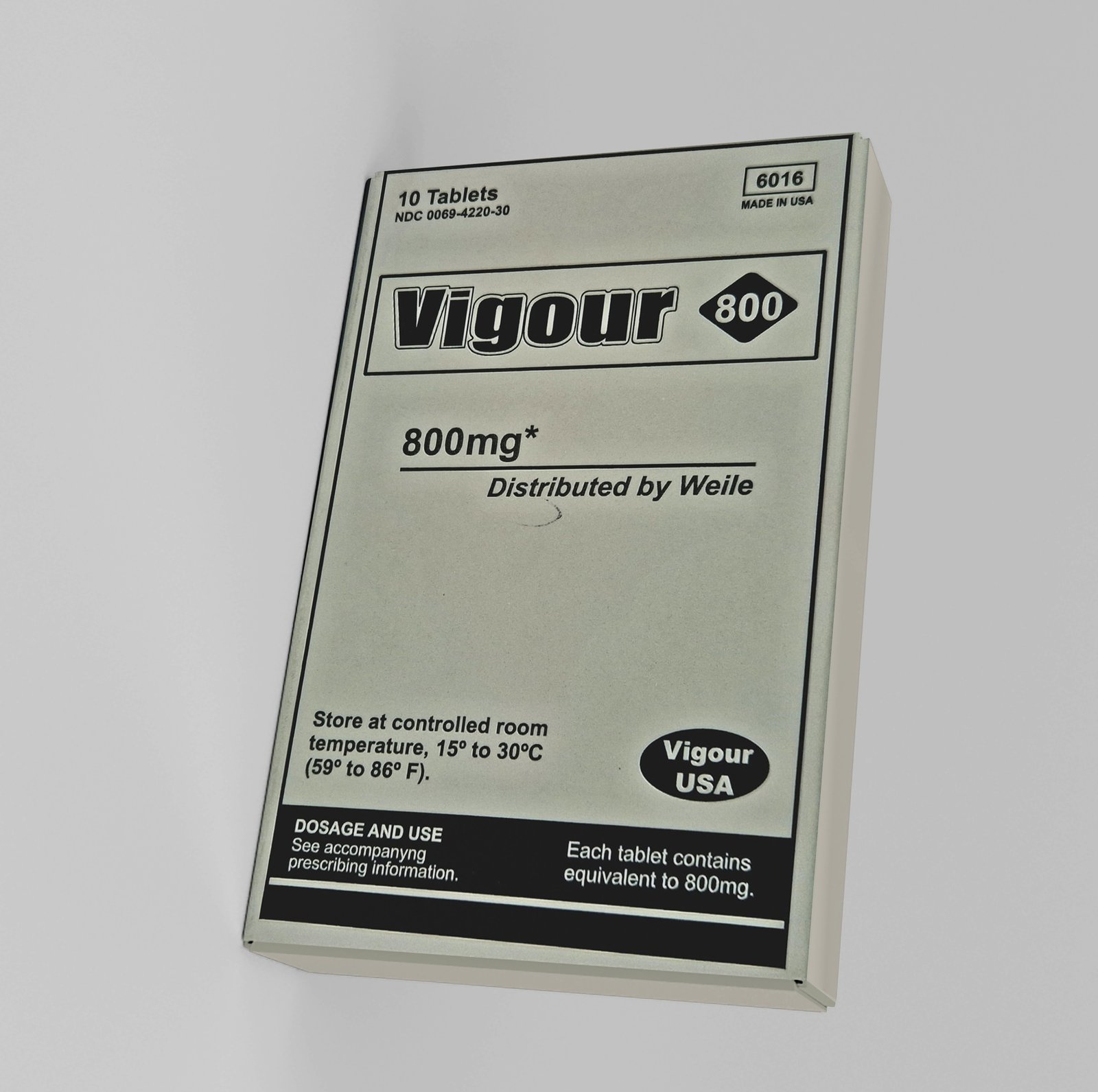 VIGOUR 800MG ULTRA BLACK 10 und - CACETE